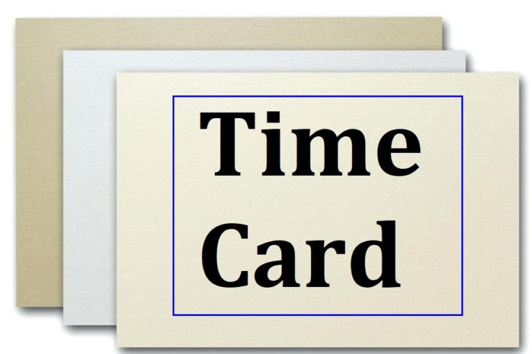 Time Card Templates | Free Word Templates Online